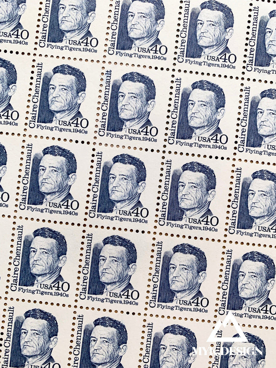 Great Americans: Claire Chennault U.S. Postage Stamps | Face Value 40 ...