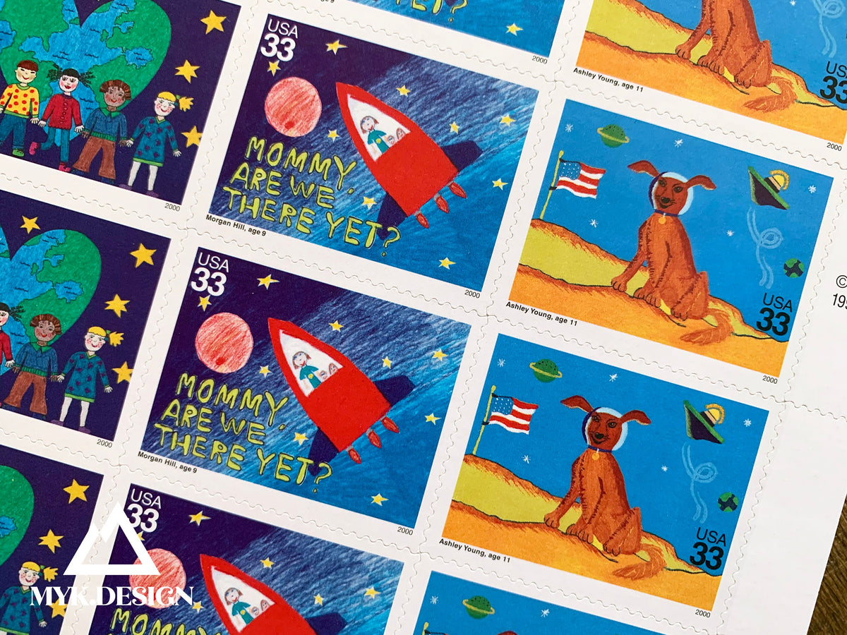 Stampin’ The Future | Sheet of 20 U.S. Postage Stamps | Face Value 33 ...