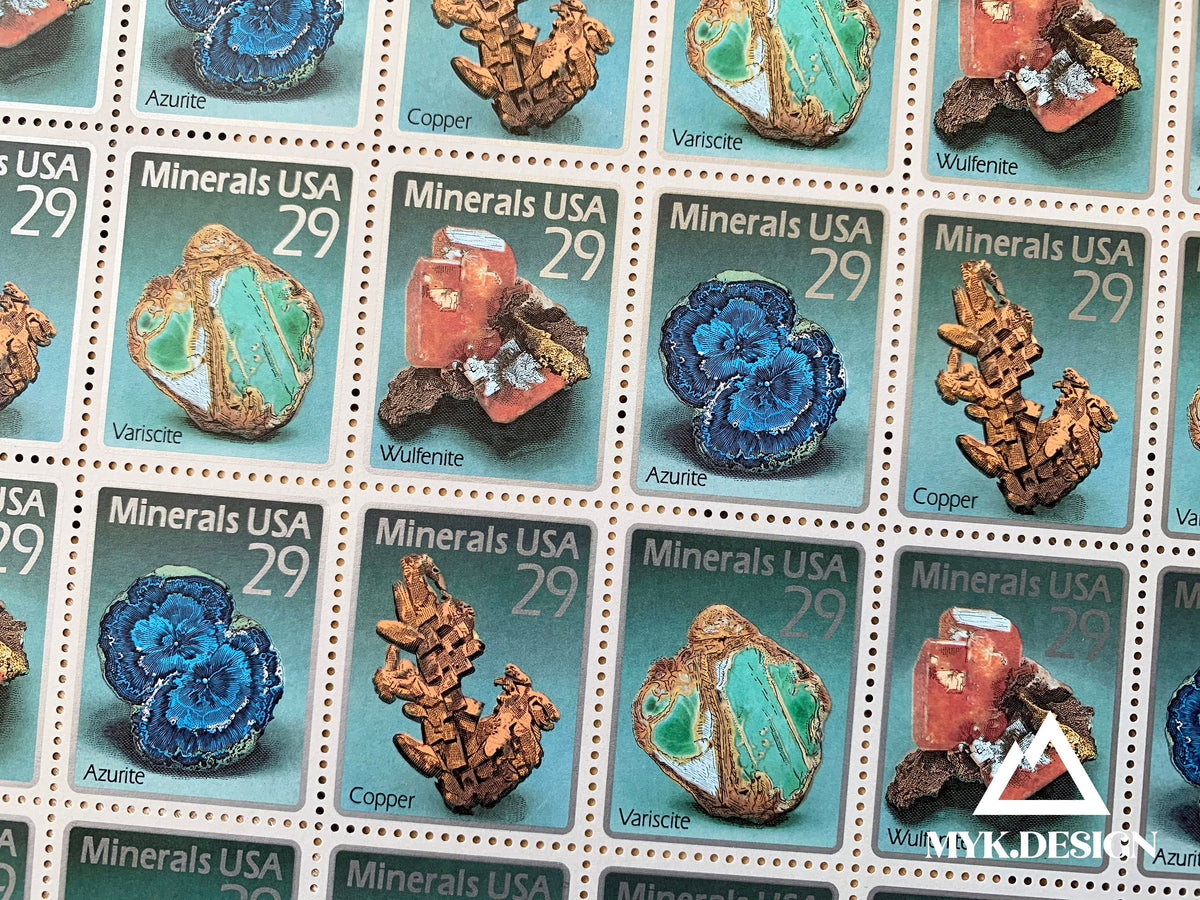 Minerals U.S. Postage Stamps | Face Value 29 Cents | 1992 | Scott 2700 ...