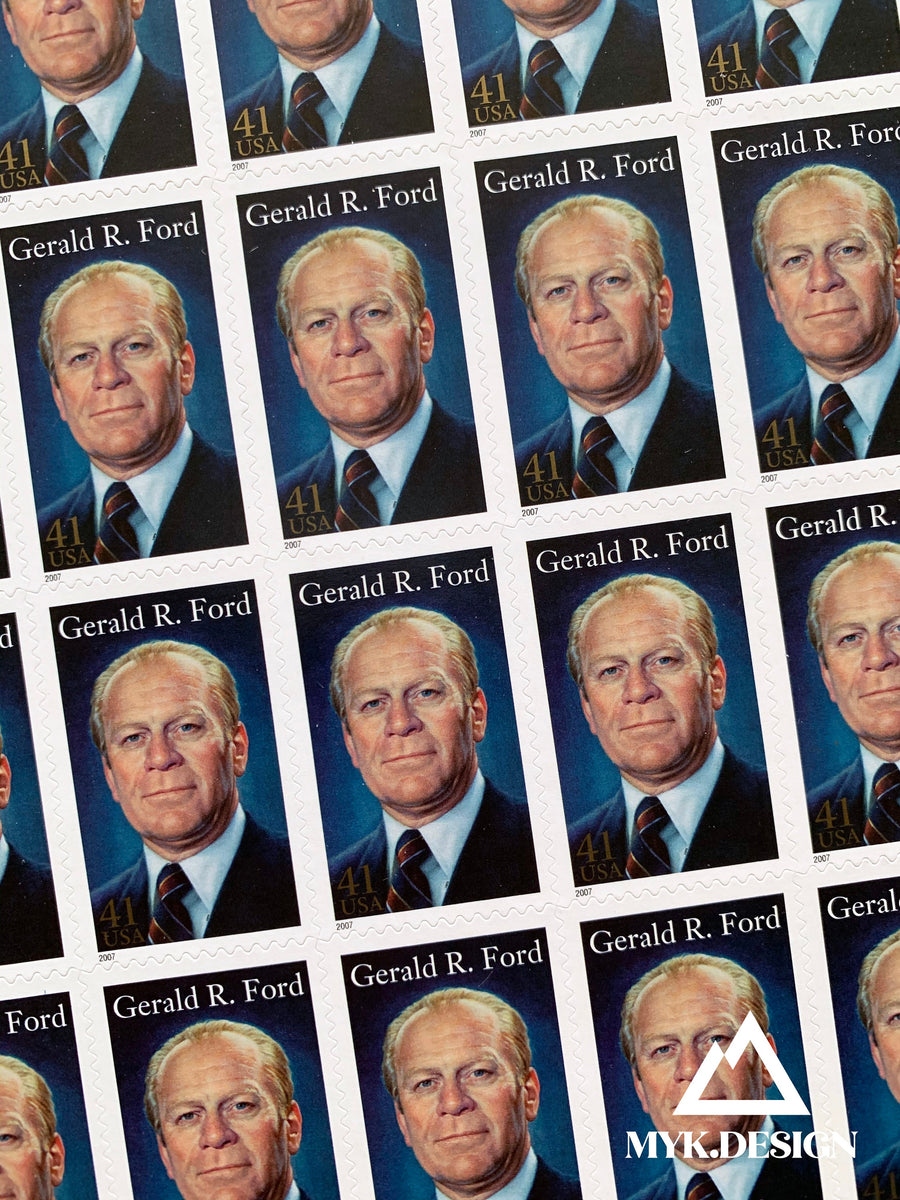 Gerald R Ford | Sheet of 20 U.S. Postage Stamps | Face Value 41 Cents ...