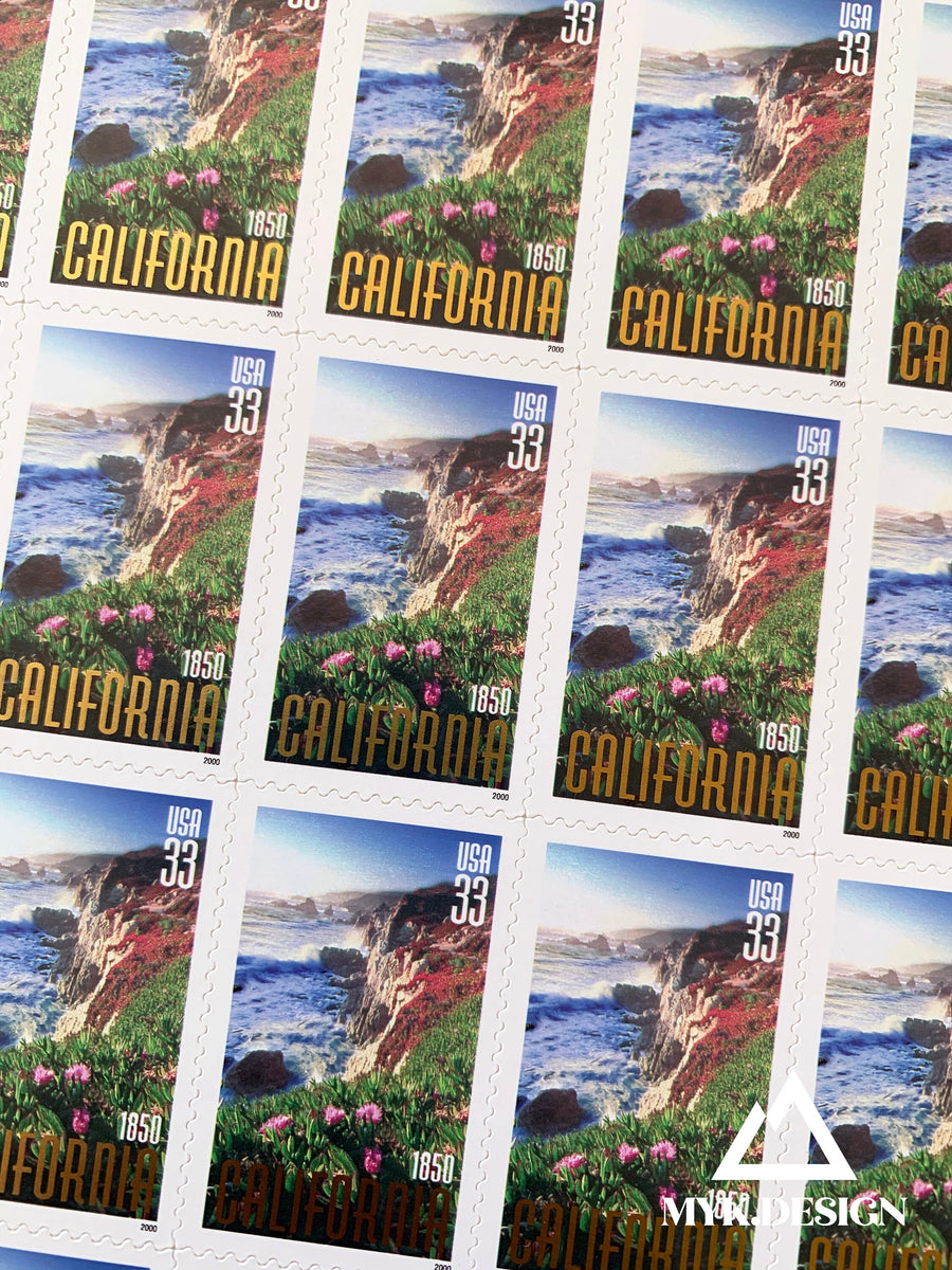California Statehood Big Sur Sheet of 20 U.S. Postage Stamps | Face Va ...