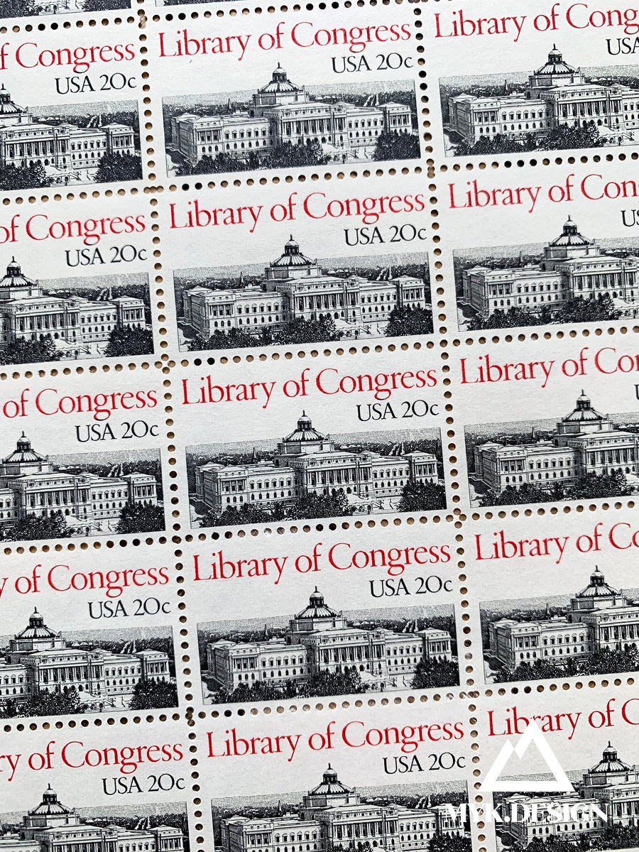 Library Of Congress U.S. Postage Stamps | Face Value 20 Cents | 1982 ...