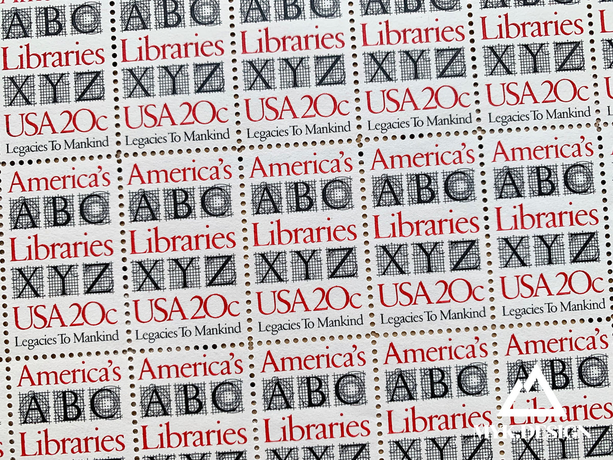 America’s Libraries U.S. Postage Stamps | Face Value 20 Cents | 1982 ...