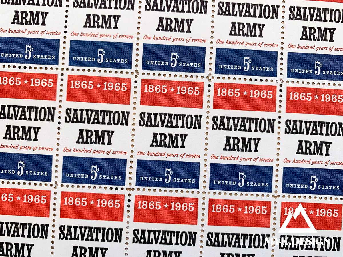 Salvation Army U.S. Postage Stamps | Face Value 5 Cents | 1965 | Scott ...